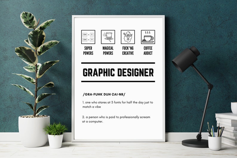 Graphic Designer Definition Wall Art Print, Digital Download - Etsy