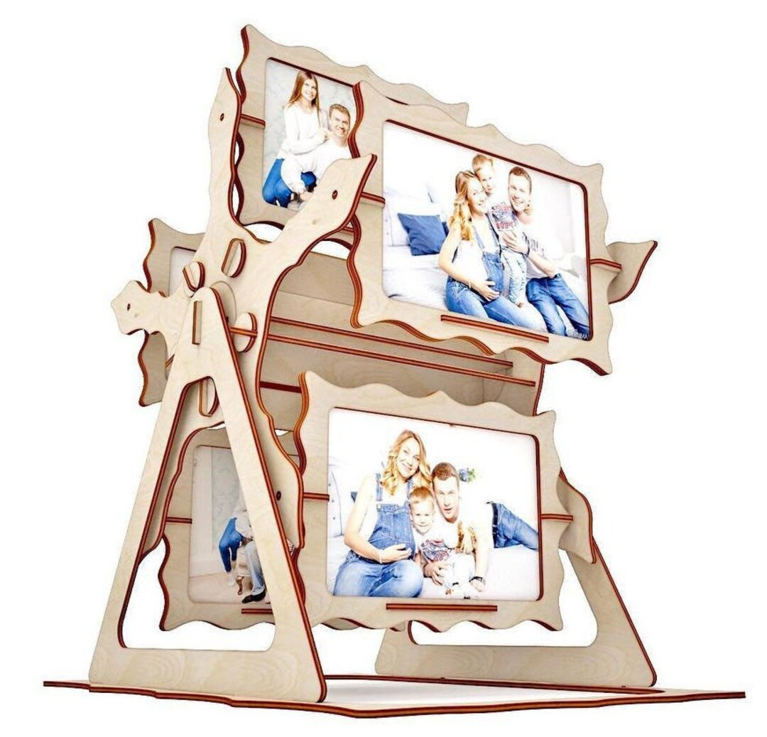 Laser Cut Ferris Wheel Picture Frame DXF File - Etsy