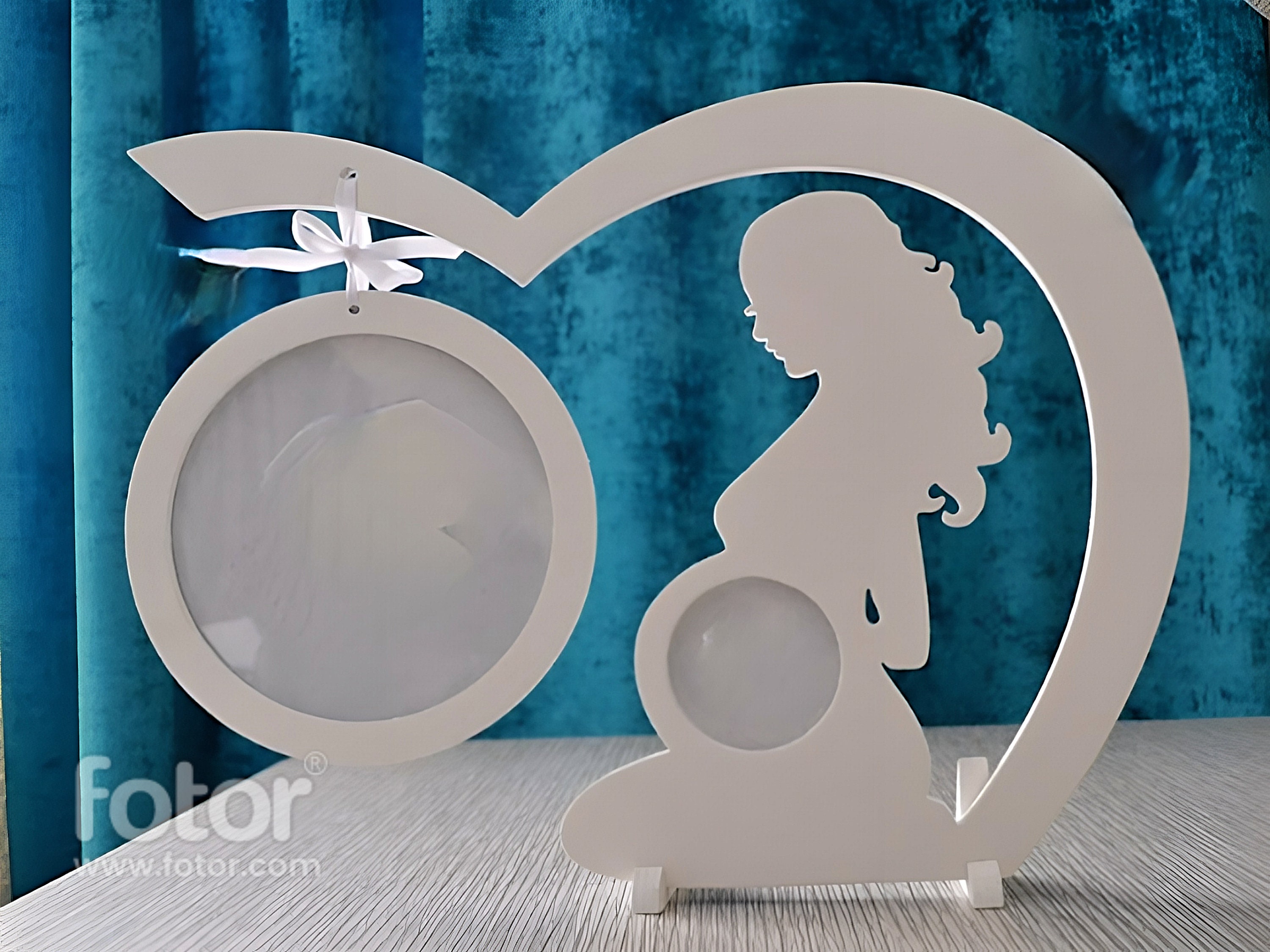 Wonderful Baby Ultrasound Photo Frame for Laser Cutting - DXF File - Etsy