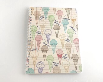 Ice Cream Notebook - Etsy