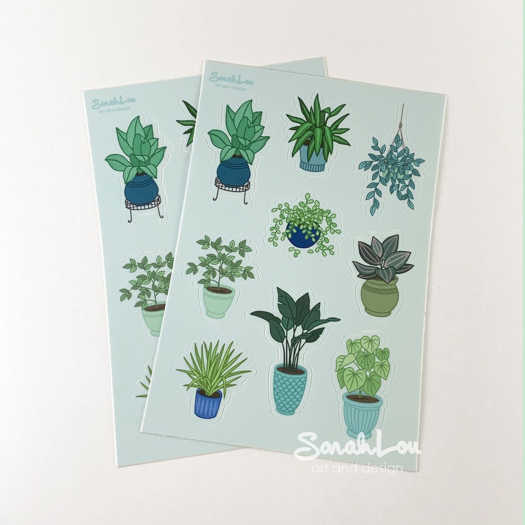 Plant - Sticker Sheets - Set of 2 - Etsy