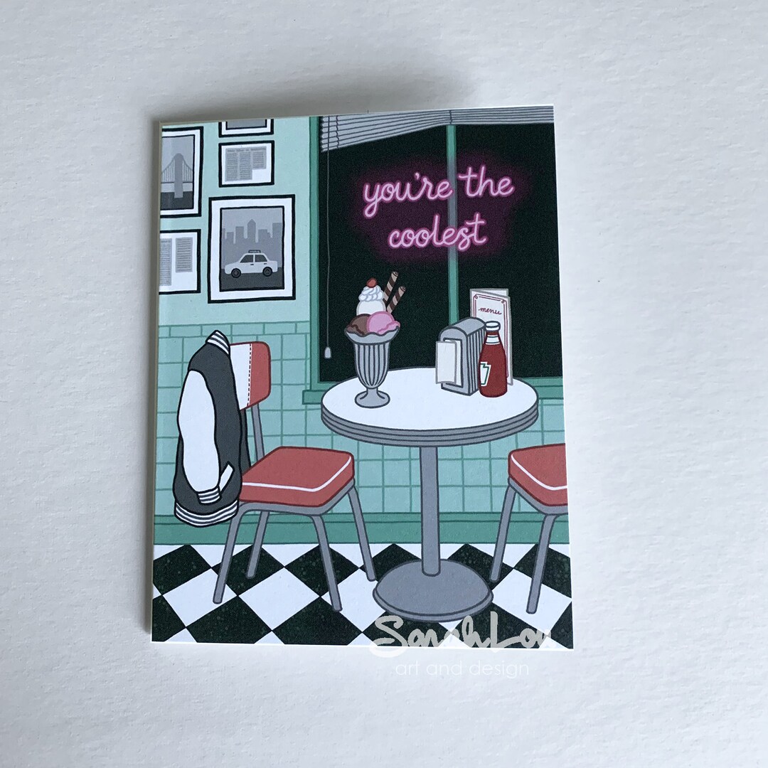 You're the Coolest - Greeting Card - Etsy