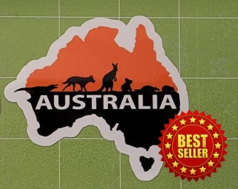 Australian Map Decal - Etsy Australia