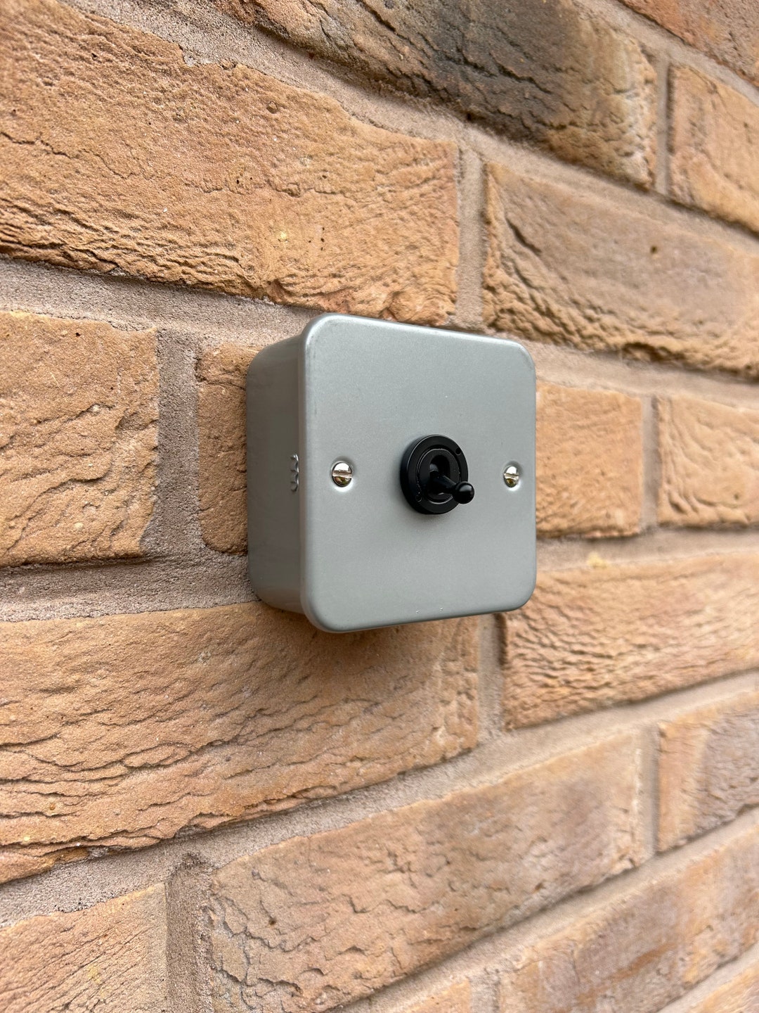 Metal Clad 1 Gang Industrial Style Toggle Light Switch Matte Black - Etsy