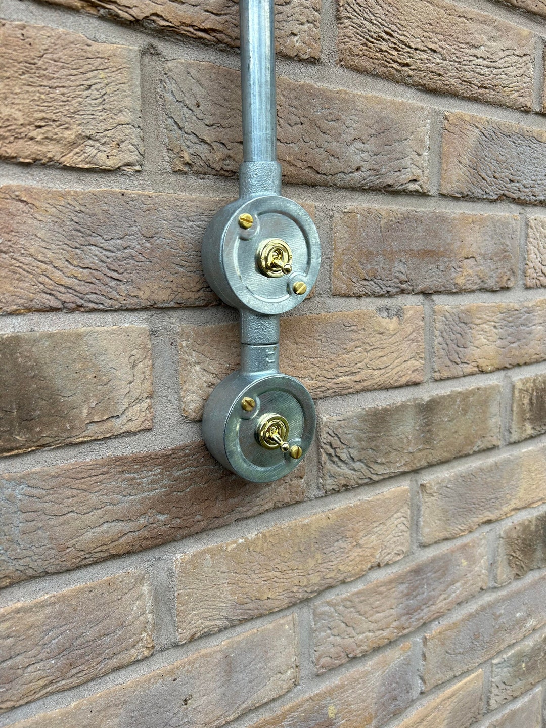 Double Gang Two Way Conduit Industrial Style Toggle Light - Etsy