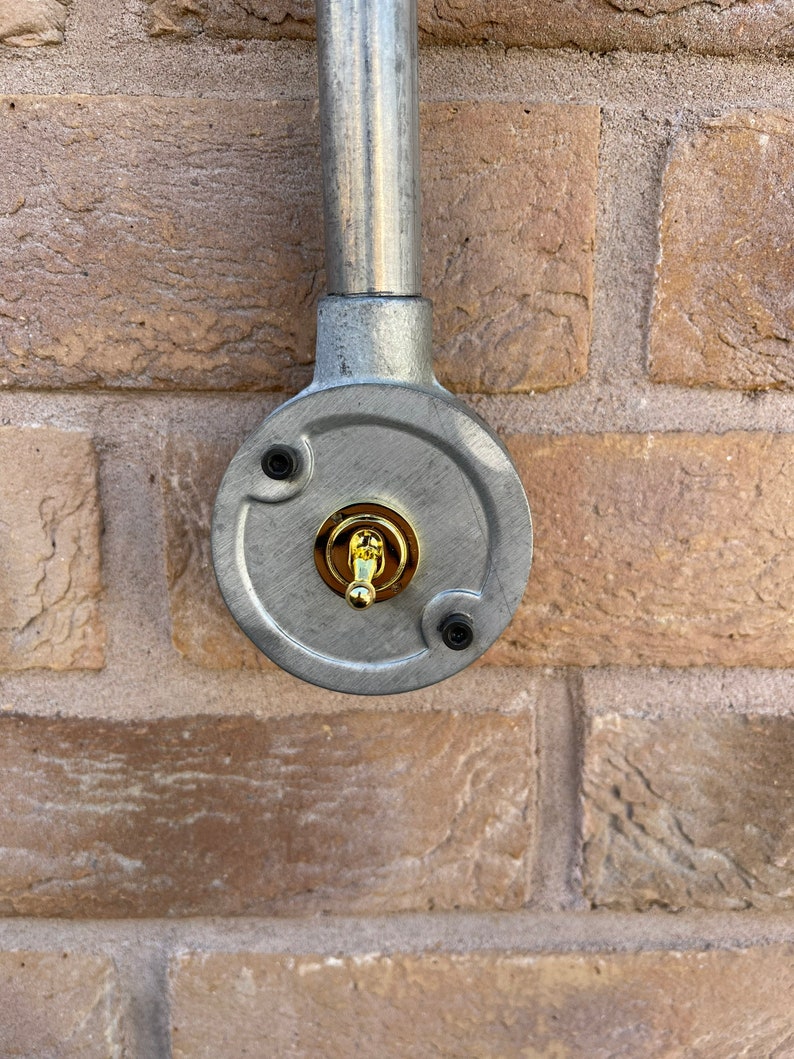 Metal Conduit Industrial Style Toggle Light Switch Brass - Etsy UK