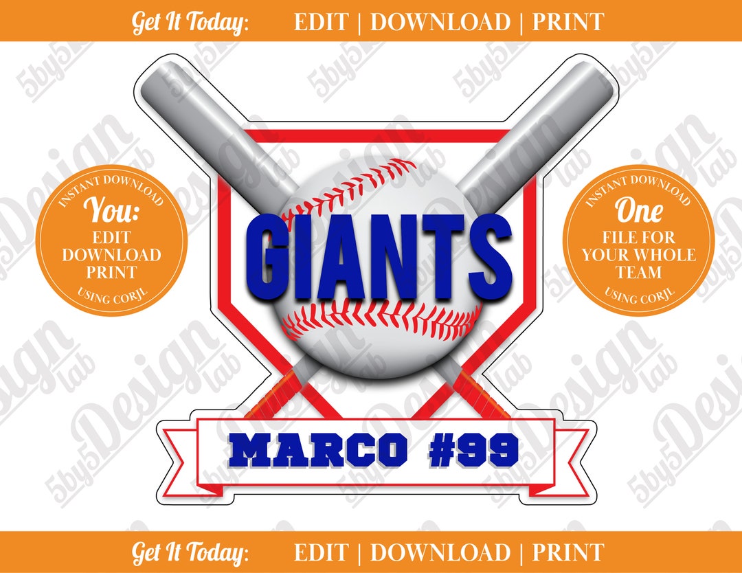 Baseball Door Sign Template Baseball Home Plate Bat and Ball Door ...