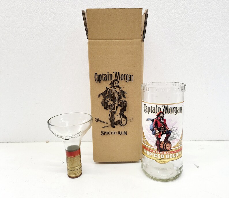 Captain Morgan Glasses All Flavours Box Set Upcycled Glass - Etsy