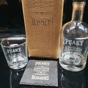 Peaky Blinders Garrison Decanter Box Set Can Be Personalised - Etsy