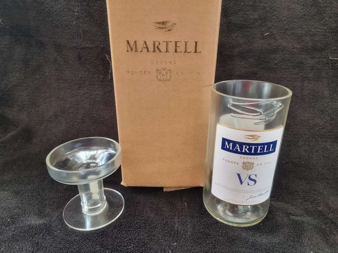 Martell Glass Box Set Upcycled Handmade Can Personalised - Etsy