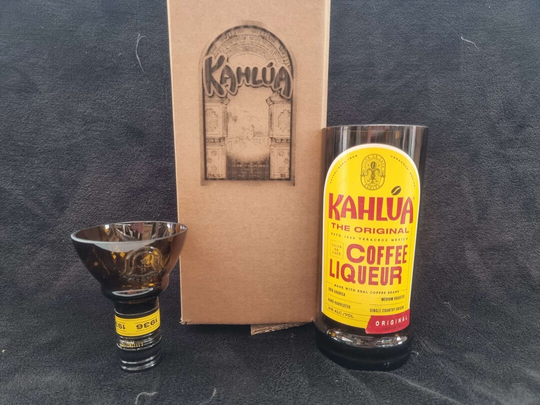 Kahlua Glass Box Set Upcycled Glass Handmade - Etsy
