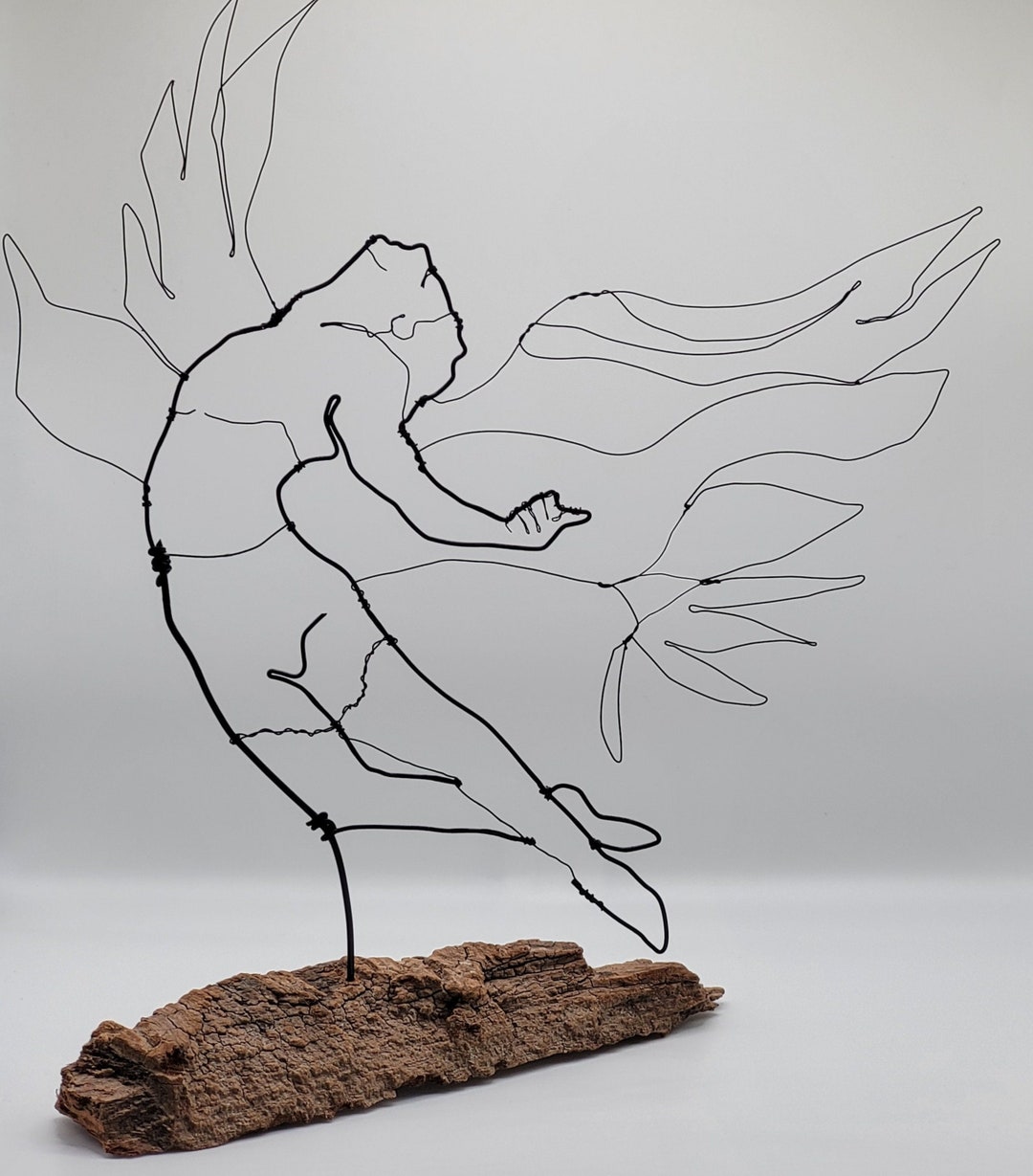 Icarus Made of Wire, Myth, Greece, Handmade, Wood - Etsy