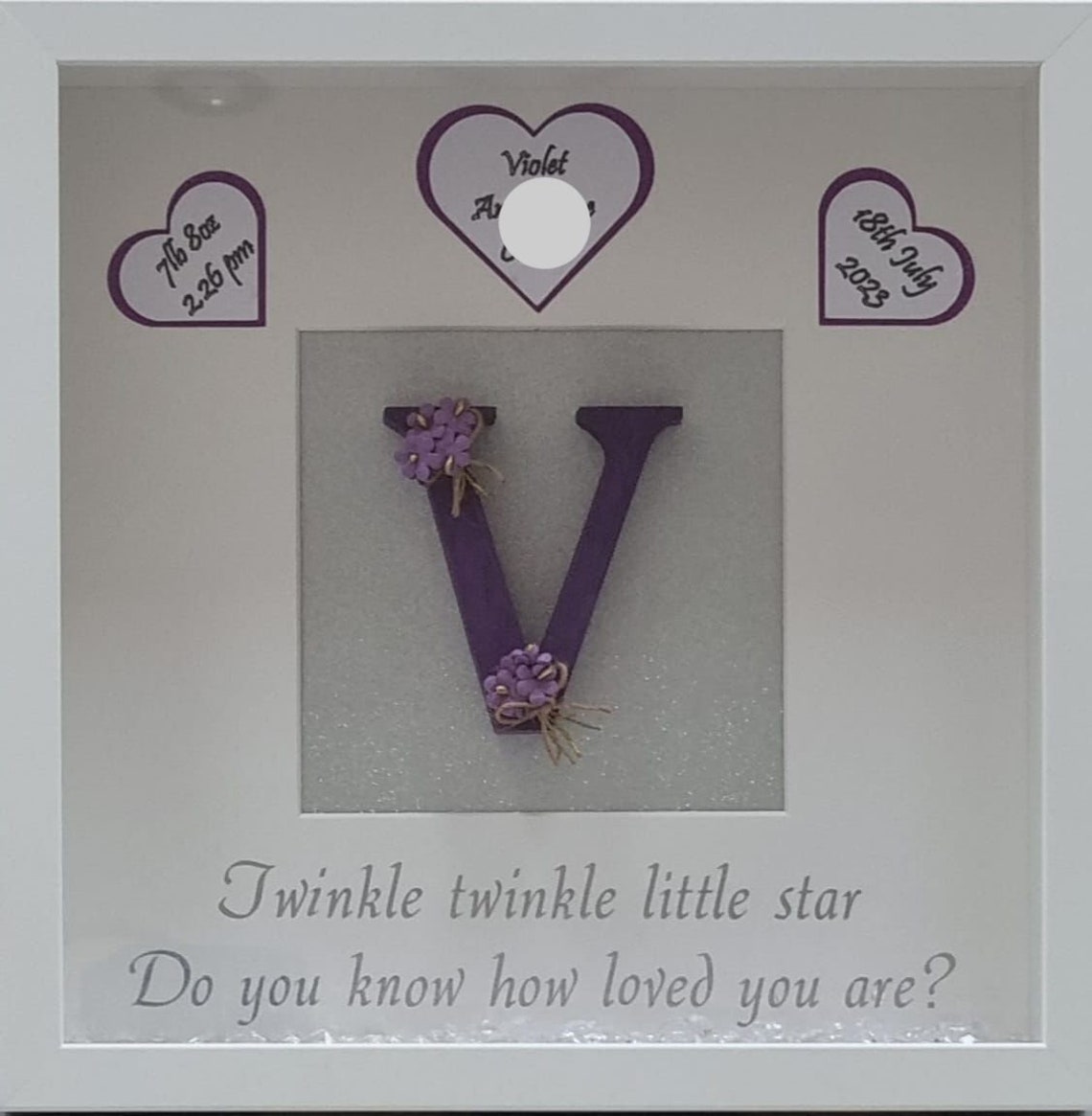 New Baby Shadow Box, New Baby Gift, Shadow Box for Newborn, Newborn ...