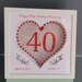 40th Ruby Wedding Anniversary Shadow Box. Personalised and - Etsy
