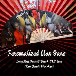 Personalized Clack Fan; Custom Clack Fan; Custom Party Favor Clacker ...