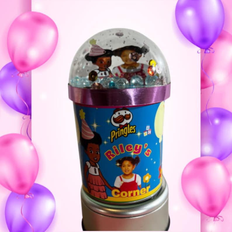 Gracie Corner Pringles Gracie Personalized Pringles Dome Shaker Gracie Birthday Party Favors ...