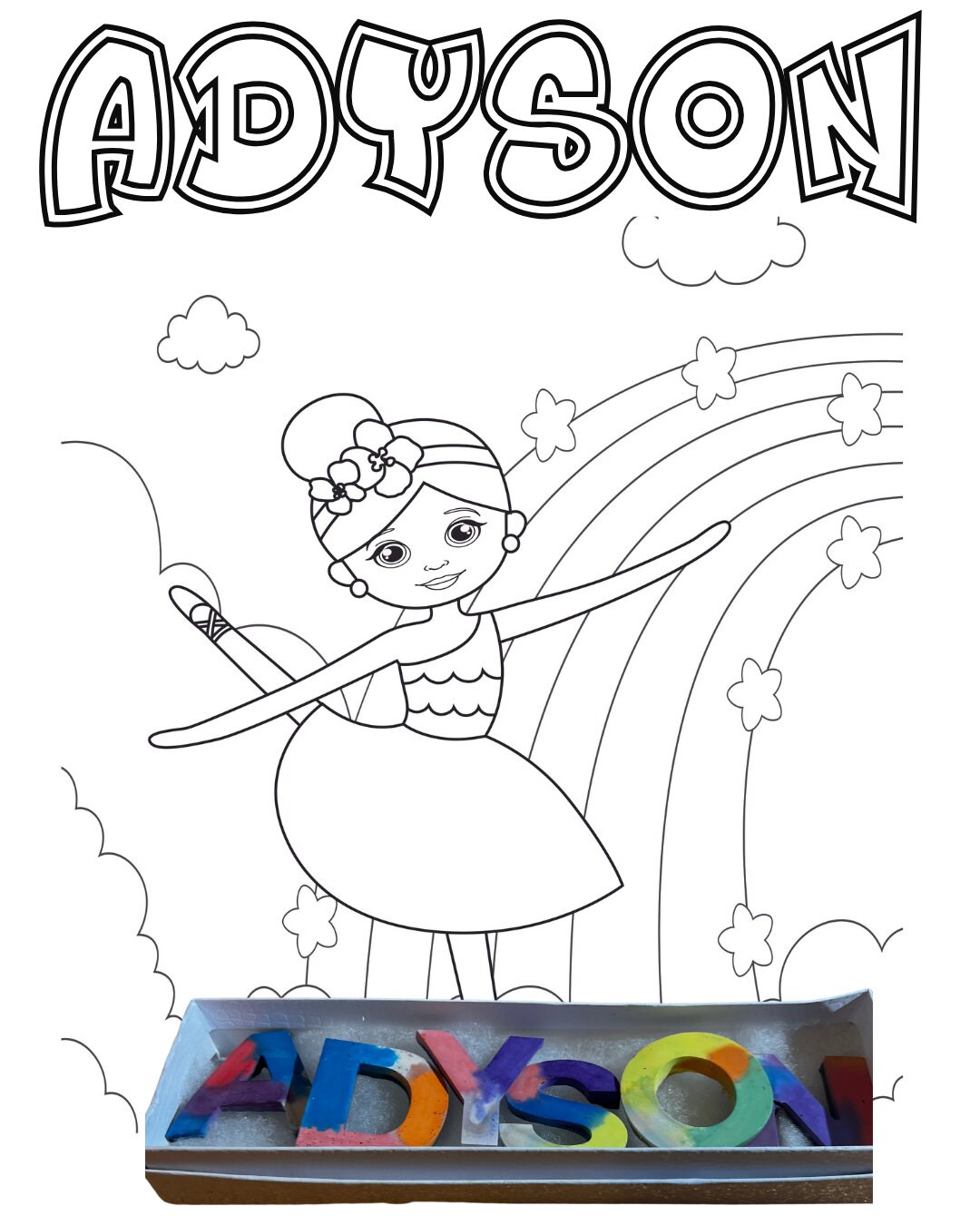 Personalized Crayons & Coloring Sheets - Etsy