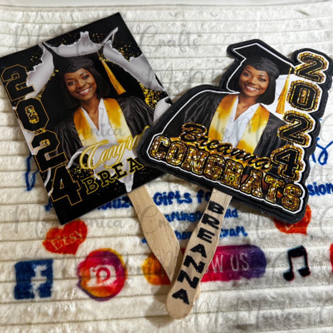 2024 Custom Graduation Fans Custom Fans Personalized Custom Hand Fans ...