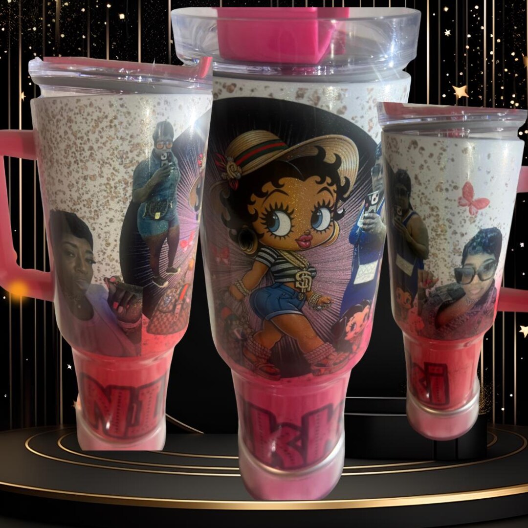 Personalized Photo Collage 40oz Tumbler, Stanley Cup Dupe, Picture ...