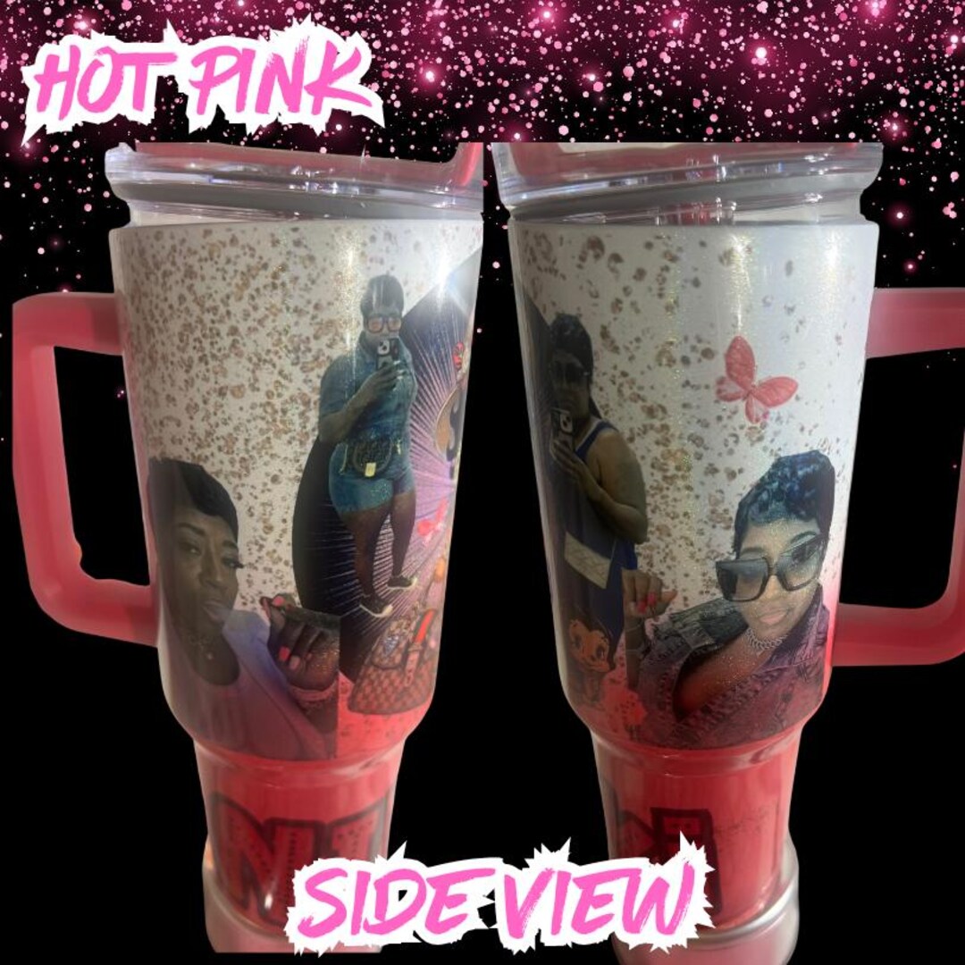 Personalized Photo Collage 40oz Tumbler, Stanley Cup Dupe, Picture ...