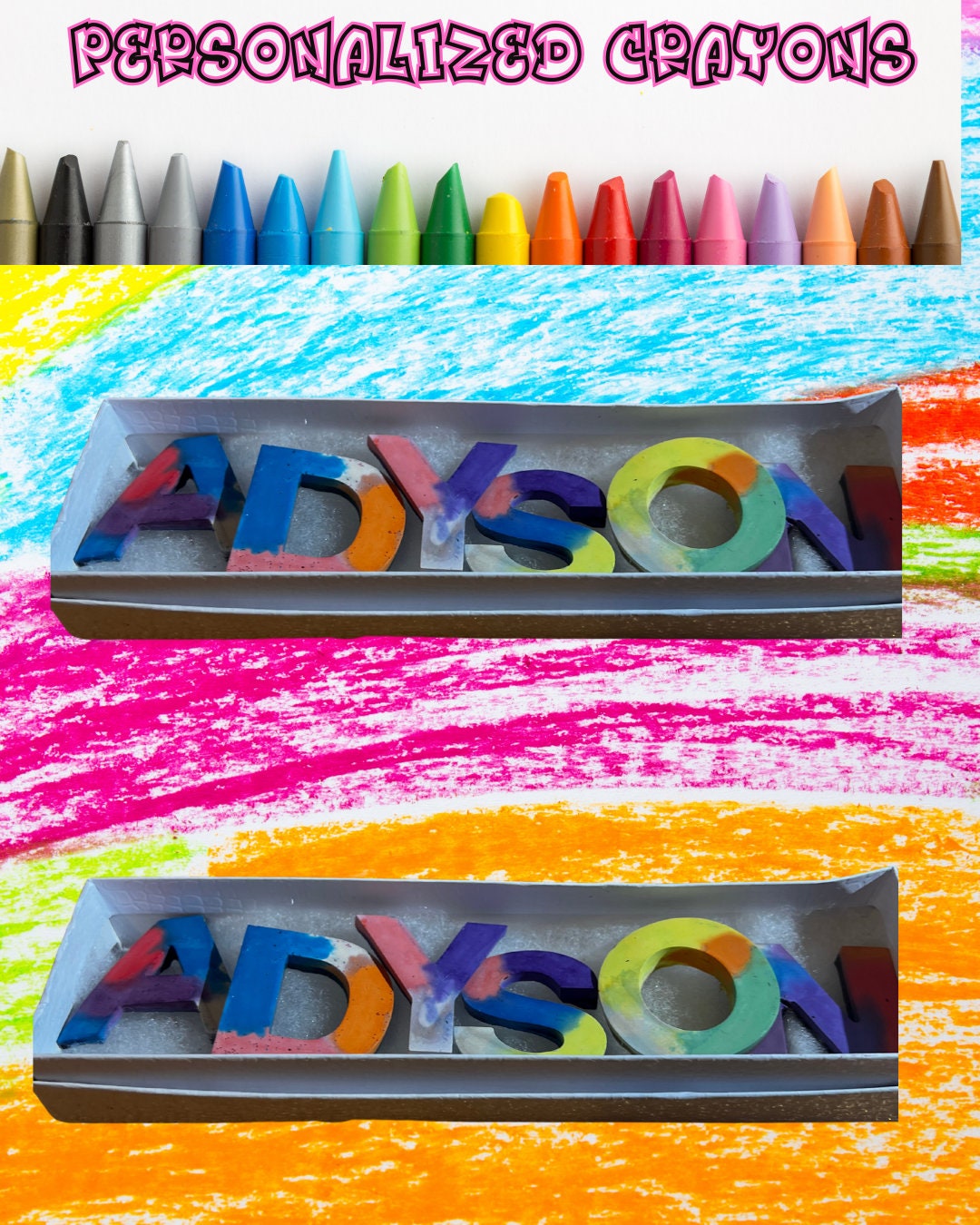 Personalized Crayons & Coloring Sheets - Etsy