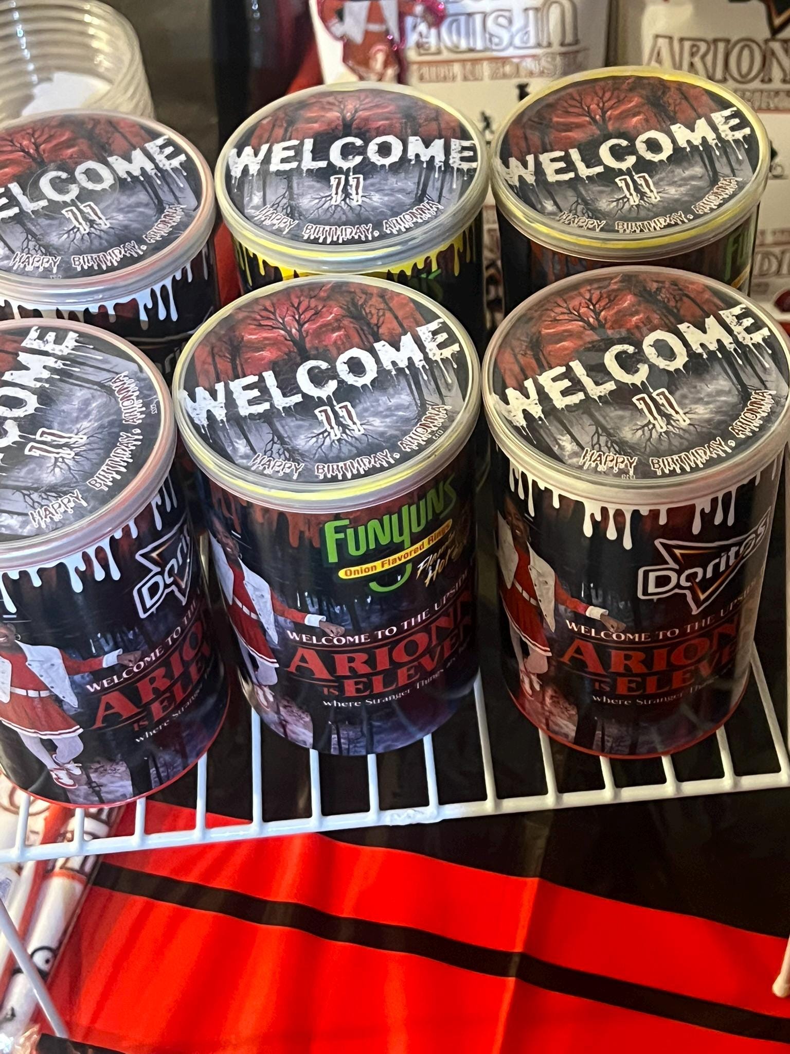 Upside Down Inspired Pringles Cans | Custom Chip Can Wraps | Horror ...