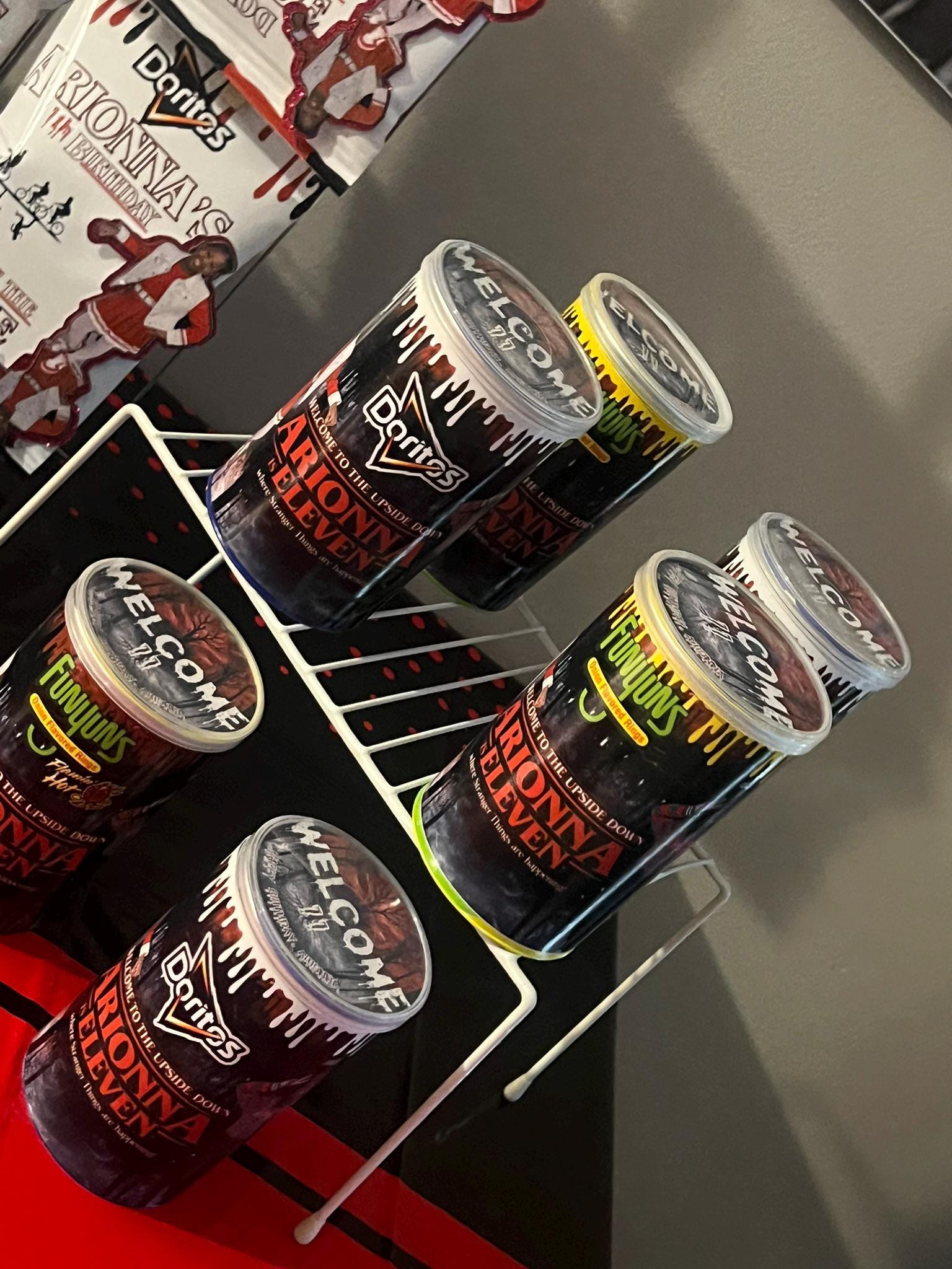 Upside Down Inspired Pringles Cans | Custom Chip Can Wraps | Horror ...
