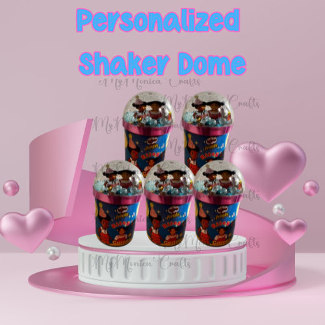 Gracie Corner Pringles Gracie Personalized Pringles Dome Shaker Gracie Birthday Party Favors ...