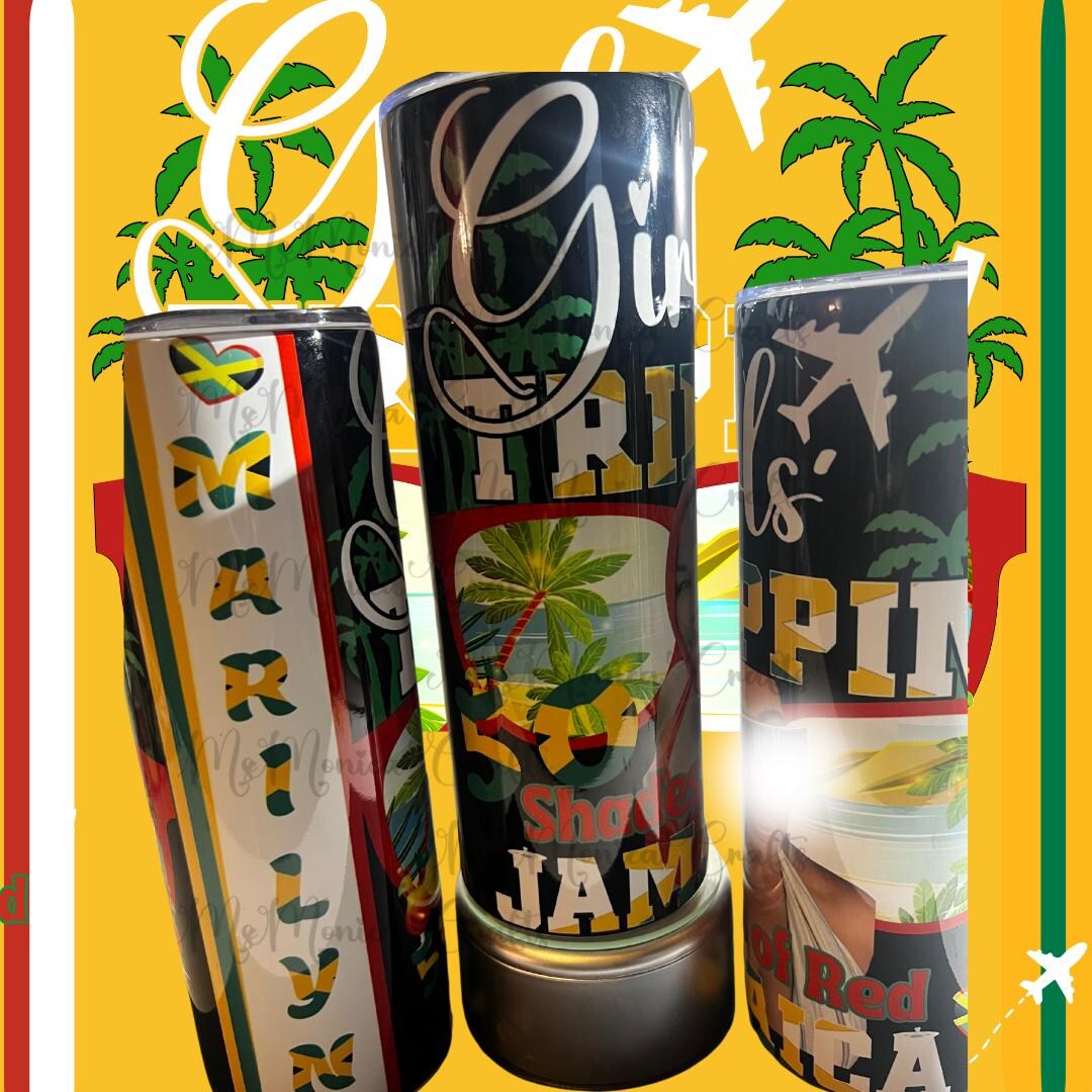 Jamaican Tumbler; Custom Name & Picture Island Vibes Cup; Jamaica Girls ...