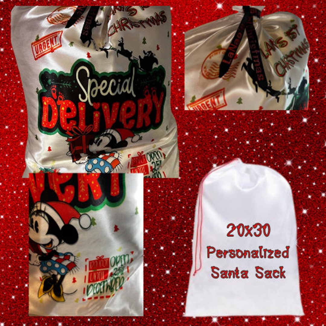 Personalized Santa Sacks/jumbo Santa Sacks 20x30/custom Santa Sacks ...