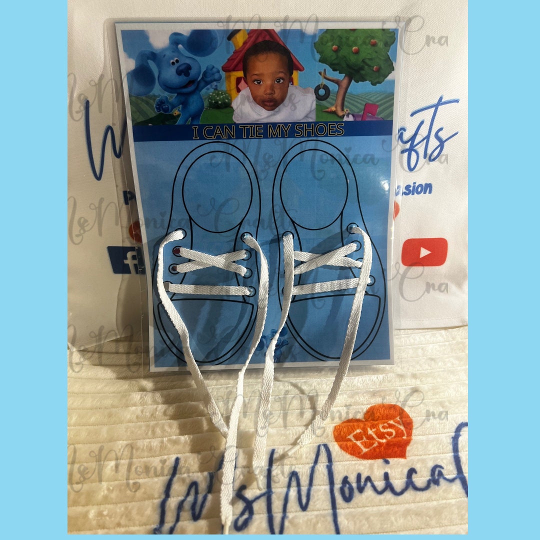 Custom Tie My Shoe Training; Shoelace Training; Shoelace Template - Etsy