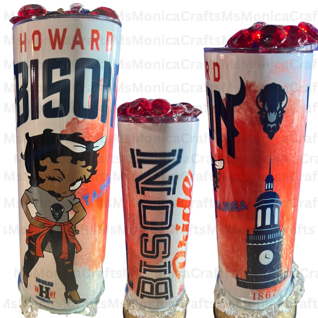 Howard University Bison Tumbler: HBCU Stainless Steel Tumbler With ...