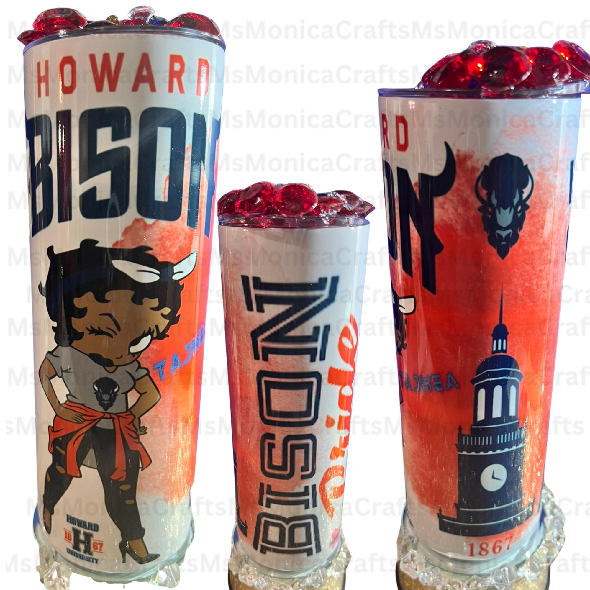 Howard University Bison Tumbler: HBCU Stainless Steel Tumbler With ...
