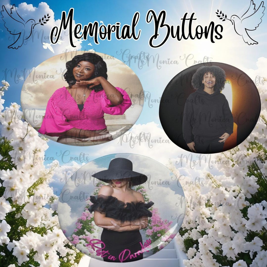 Buttons – Memorial Buttons; Birthday Buttons; Business Logo Buttons ...