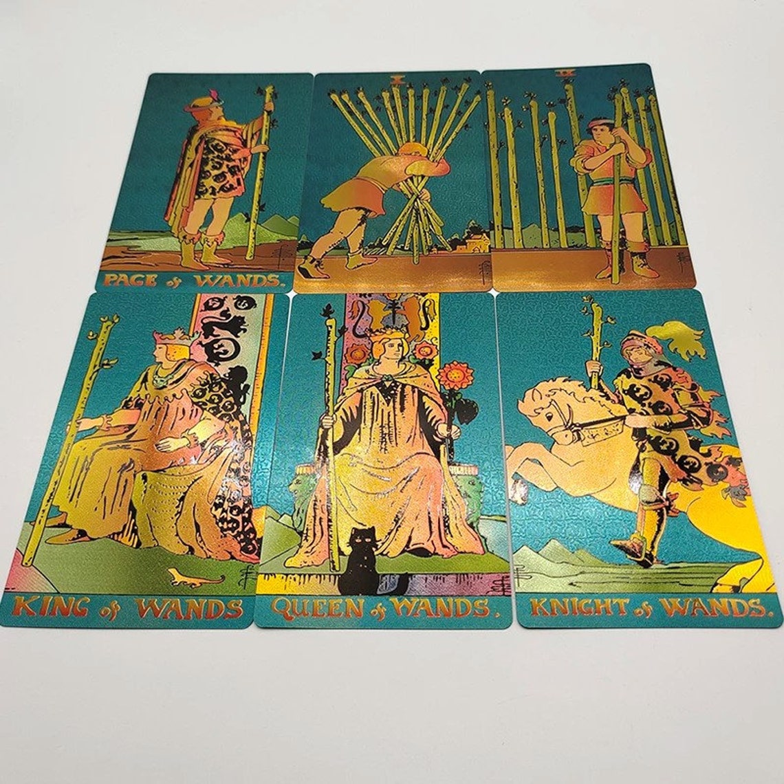 Green Gold Tarot Deck Tarot Cards Deck With Guidebook Luxury - Etsy UK