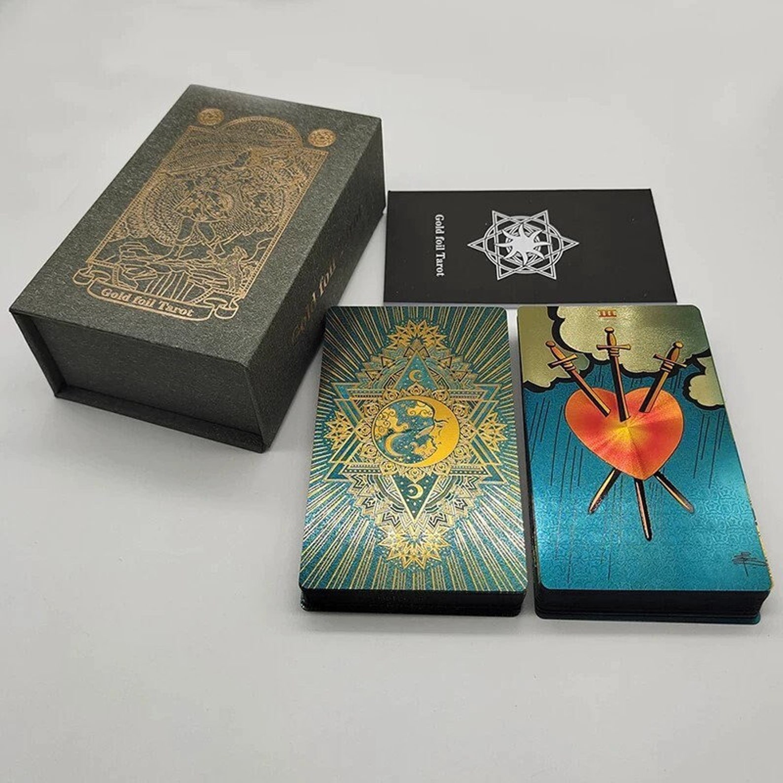 Green Gold Tarot Deck Tarot Cards Deck With Guidebook Luxury - Etsy UK