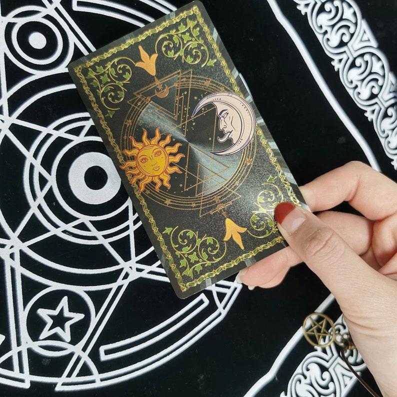 Tarot Deck With Box Sun and Moon Tarot Card Deck With - Etsy