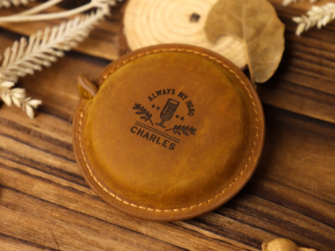 Customized Carved Leather Tape Measure a Personalized Gift for Dad ...