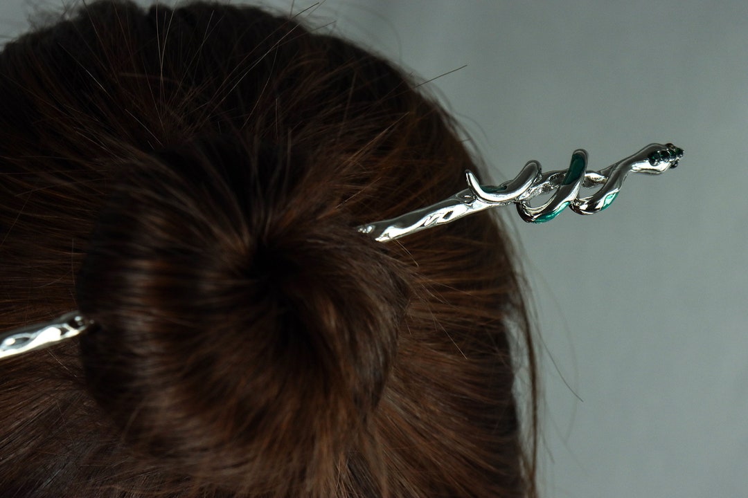 Snake Shaped Hairpin Woman Hairpin Hair Stick Metal - Etsy