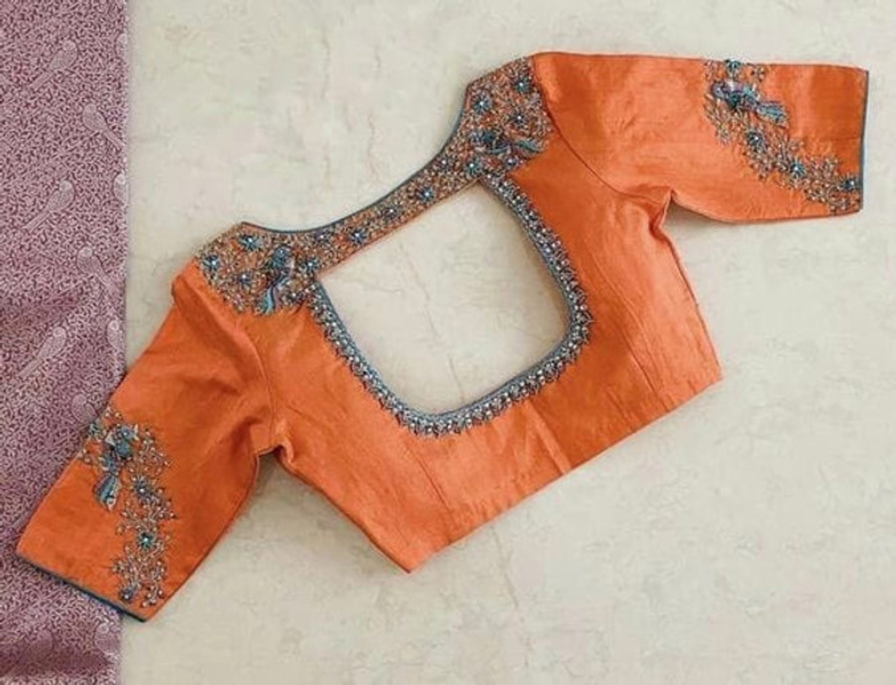 Maggam Work Blouse, Aari Work Blouse, Fully Customized Handmade Blouse ...