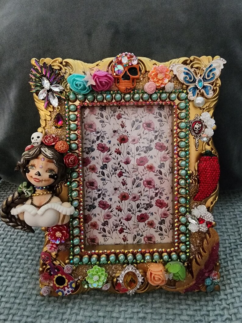 Dia De Muertos Picture Frame. Day of the Dead Picture Frame. - Etsy