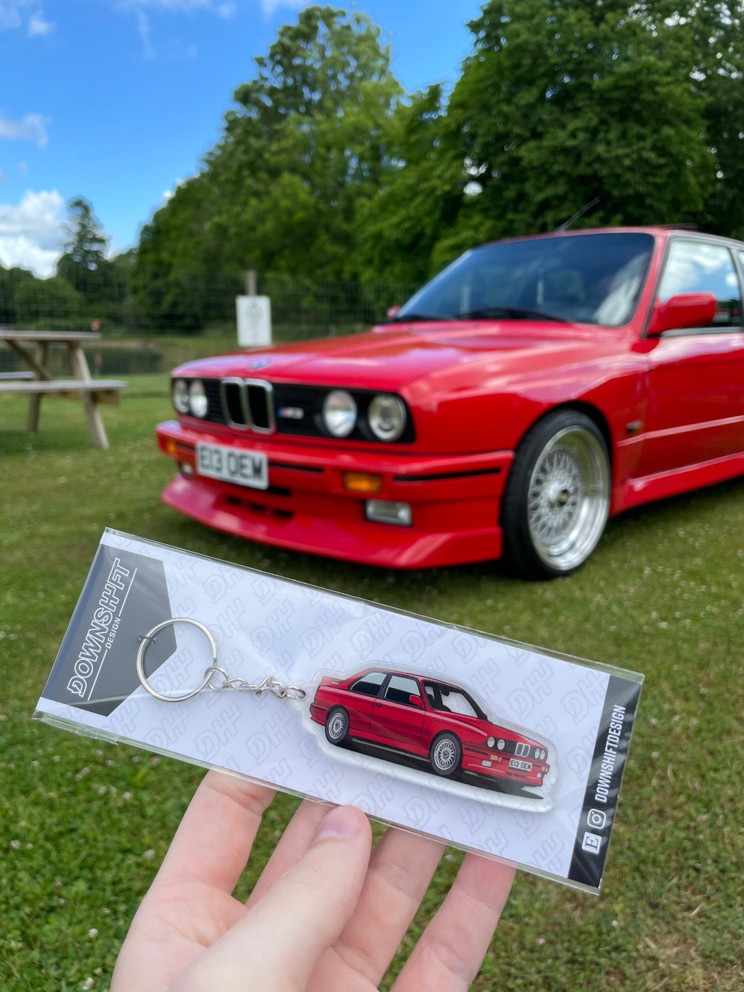 Custom Car Keyring Personalised Bespoke Hand Drawn Automotive Keychain ...