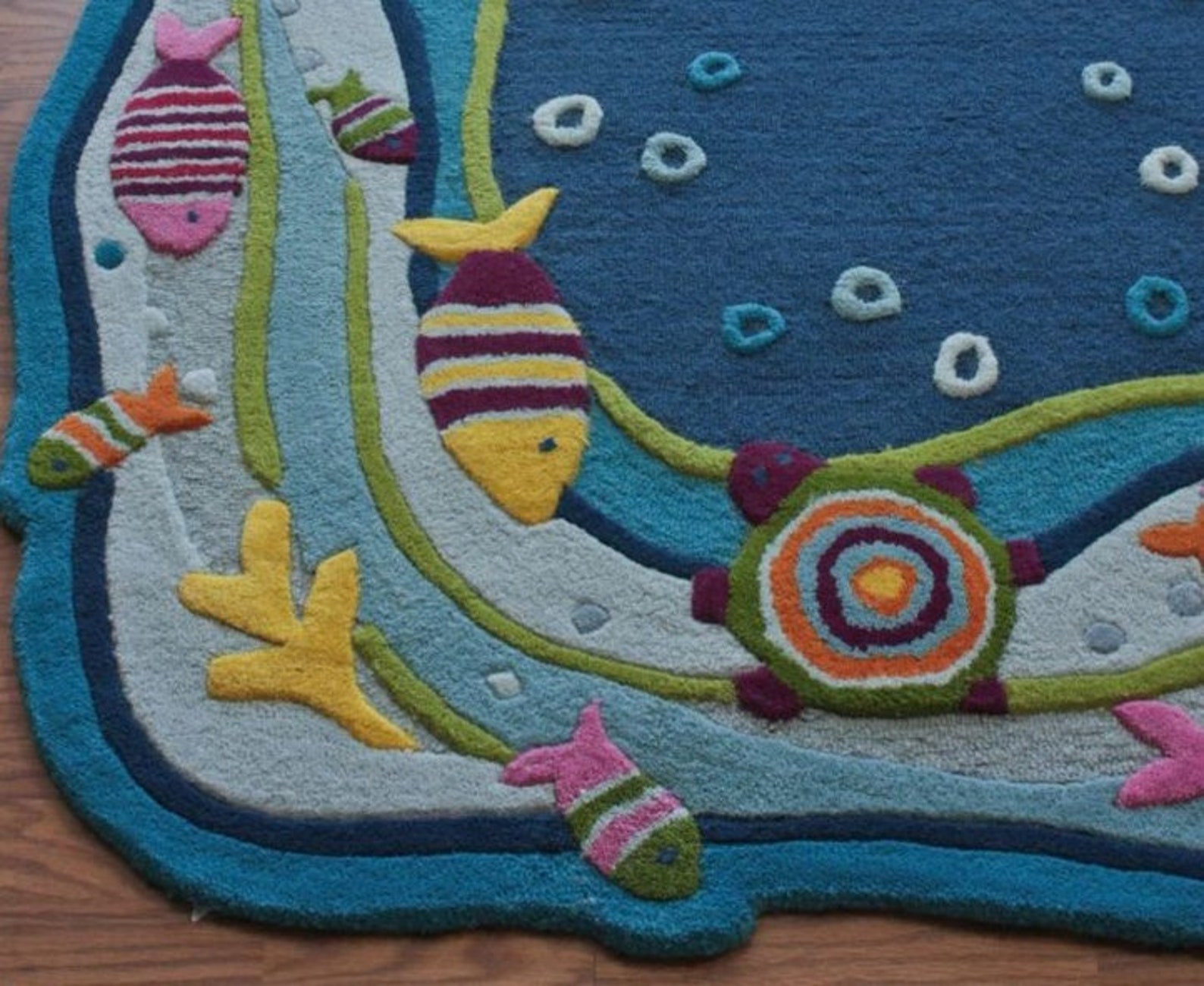 Aquarium Rugs Handtufted Beautiful Color 100% Wool Use for Kids Room ...