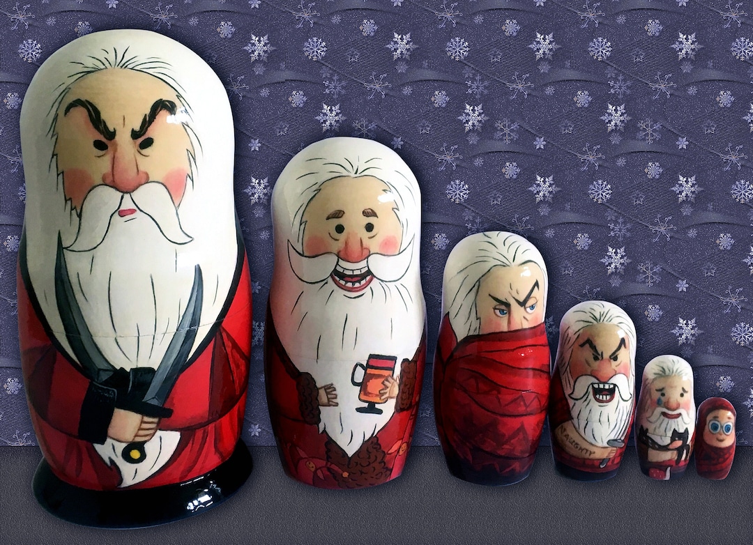 Rise of the Guardians 6 Pcs Movie Nesting Doll, Santa Nesting Doll ...