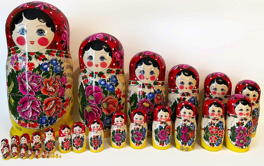 Russian Nesting Doll of 30, Semyonov Nesting Doll, Giant Nesting Doll ...