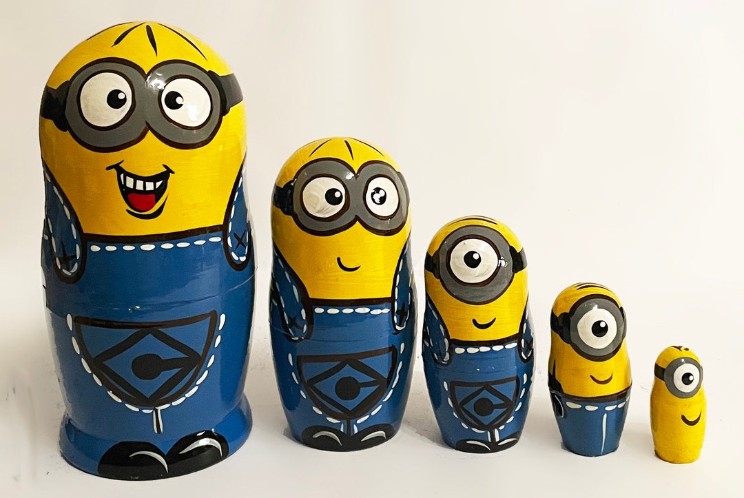 Minions Cartoon Nesting Dolls, Minions Cartoon Matryoshka, Minions ...