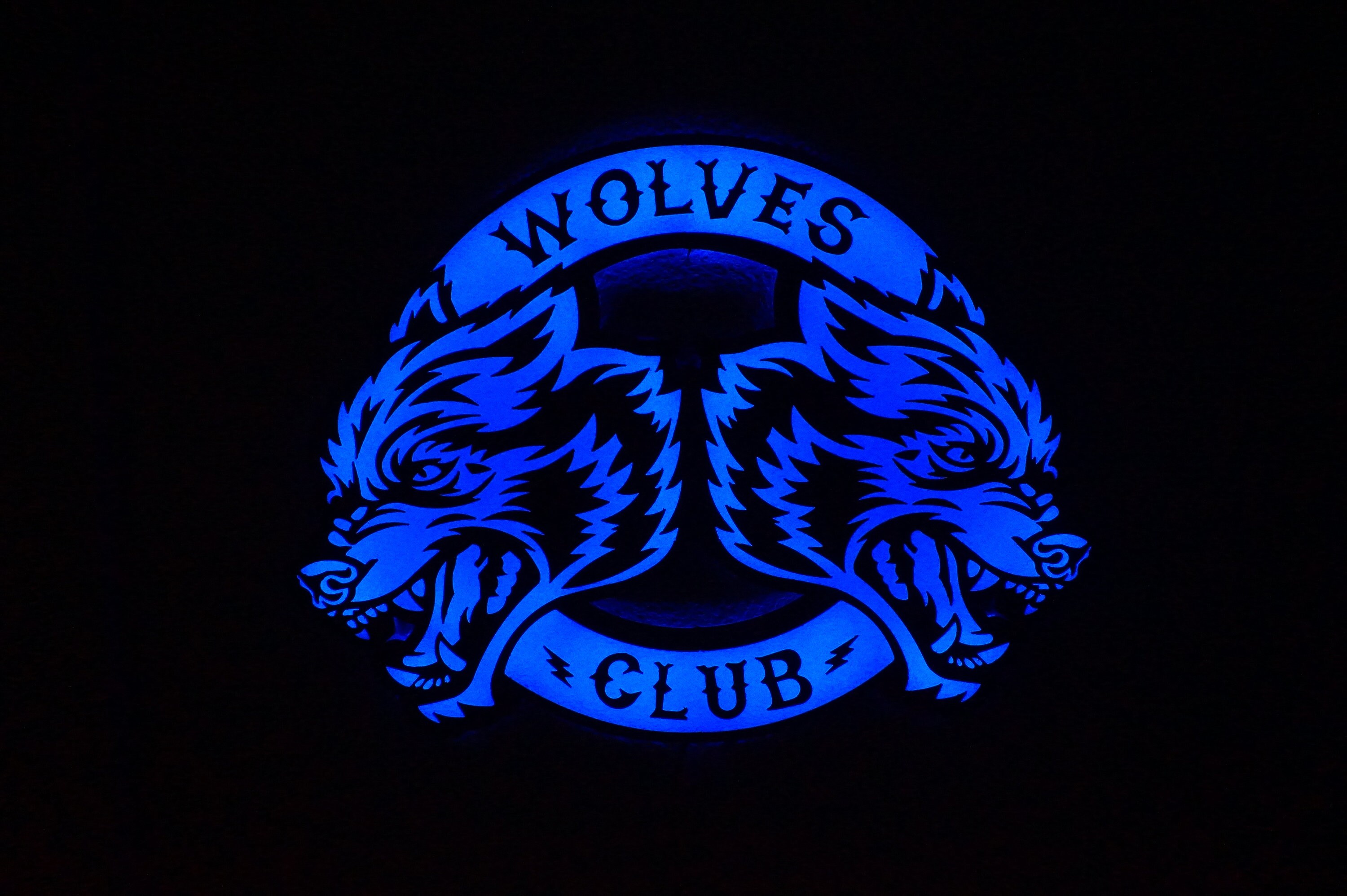 Custom LED Sign Wolves Club Darc Sport Gym Neon Made - Etsy