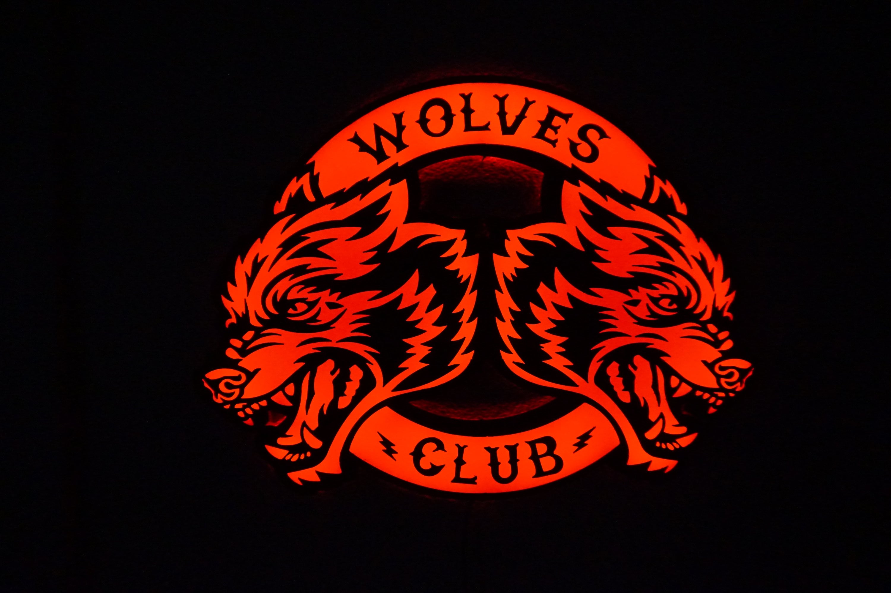 Custom LED Sign Wolves Club Darc Sport Gym Neon Made - Etsy