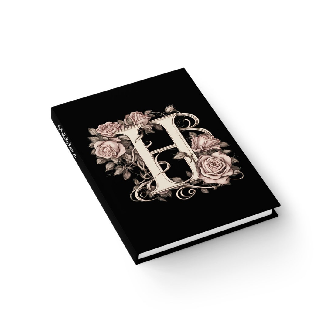 Personalized Letter H Diary Custom Companion Journal Hardcover Daily ...