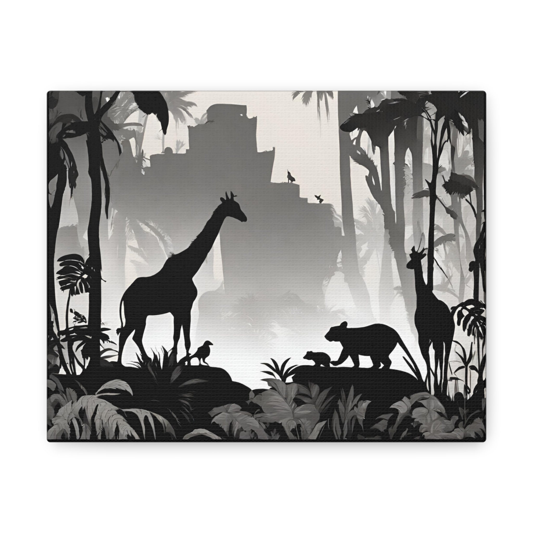 Animal Wall Art, Giraffe Picture, Nature Print, Wild Animal Canvas ...